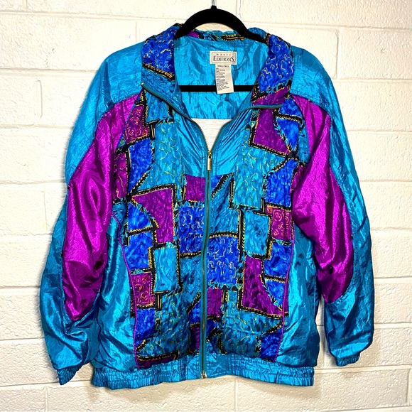 Basic Editions | Jackets & Coats | Basic Editions 8s Windbreaker Jacket ...